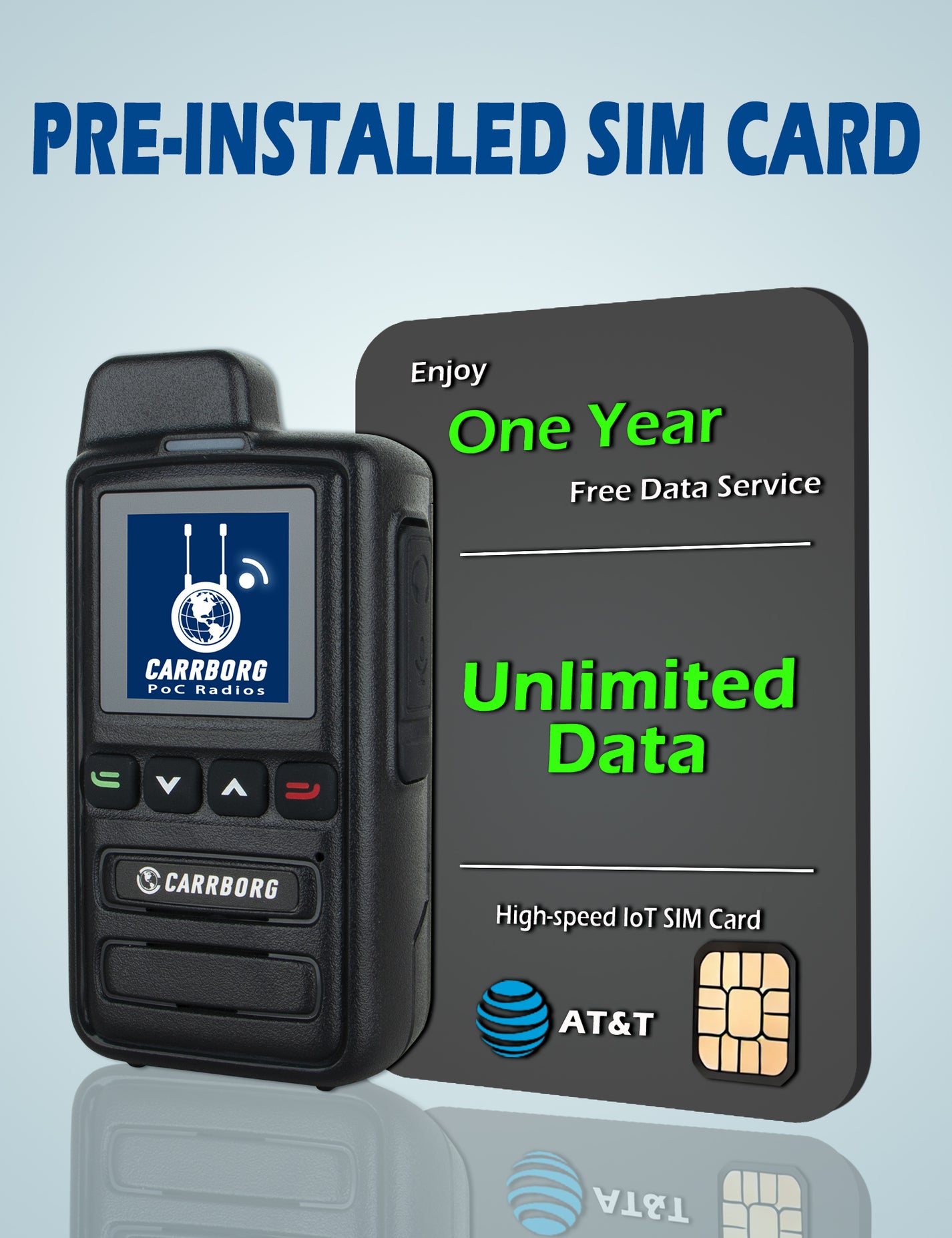 CARRBORG X13 | 4G PTT Walkie Talkie – Long Range Nationwide Radio